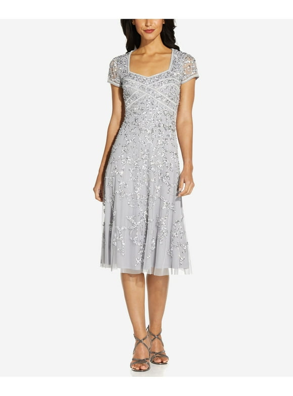 Queen Anne Neckline Dress