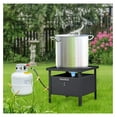 Turkey Fryer Burner, Outdoor Crawfish Boiler - 18.9x18.9x16.9 Inch Cast ...