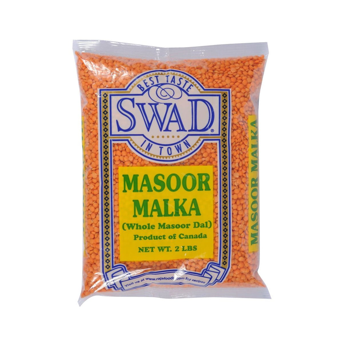 Swad Masoor Malka Whole Masoor Dal 907g (2lb) - Walmart.com