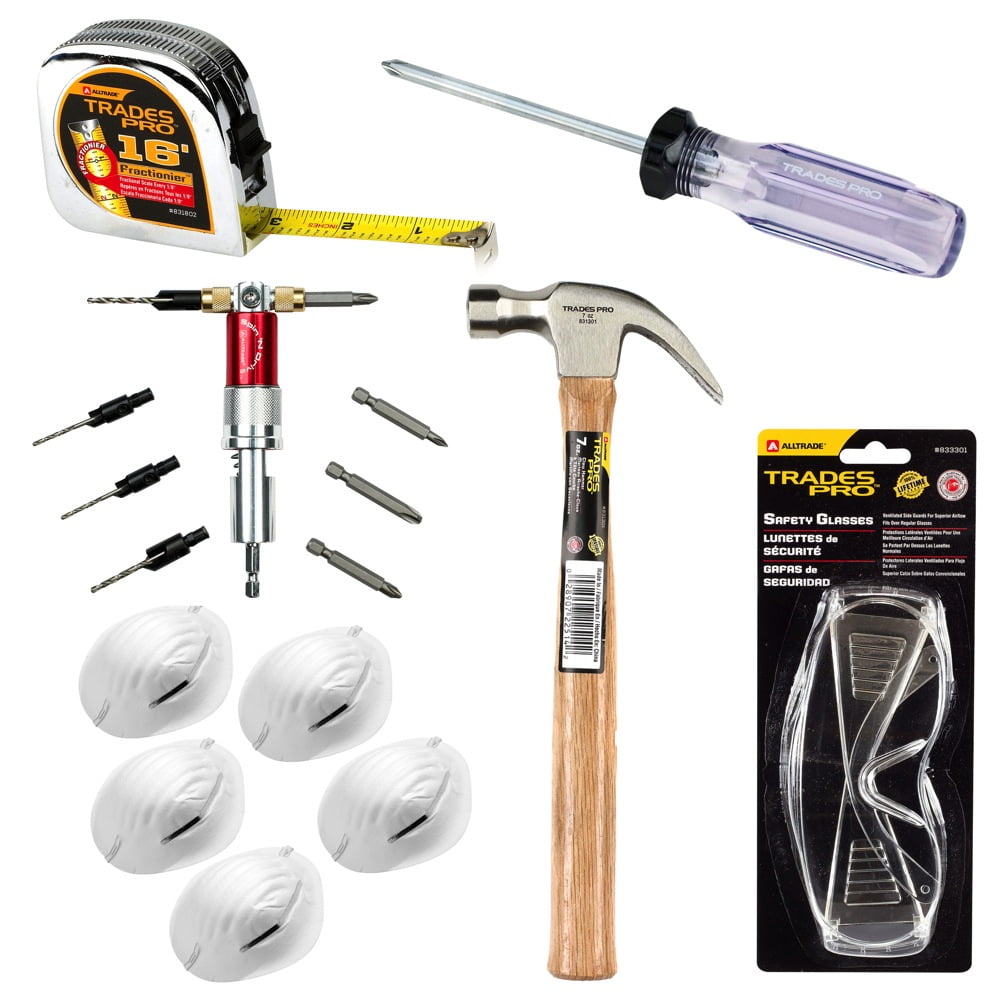 TradesPro Home Tools Combo Kit - 830333 - Walmart.com