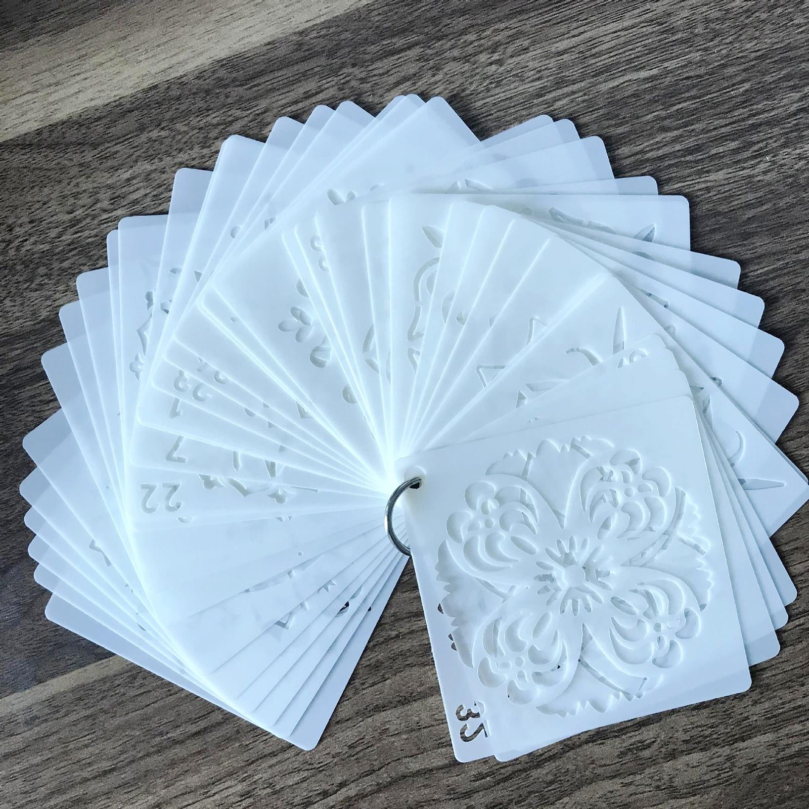 56 Pieces Mandala Template Stencils Reusable Painting Templates 3.54x3 ...