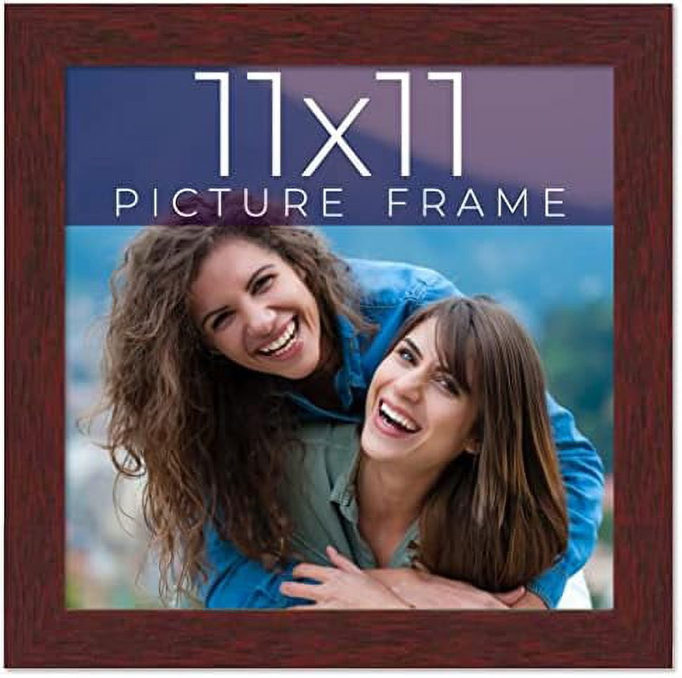 11X11 Dark Brown Real Wood Picture Frame Width 0.75 Inches | Interior ...