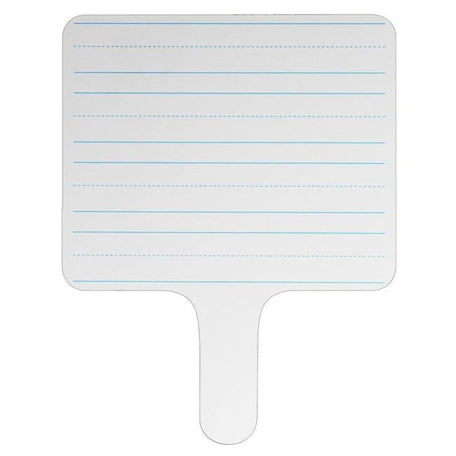 Flipside Products Two-sided Rectangular Dry Erase Writing Paddle, Lined ...