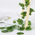 Home Decor Artificial Flower Vine Leaves Realistic Plastic Plant Silk ...
