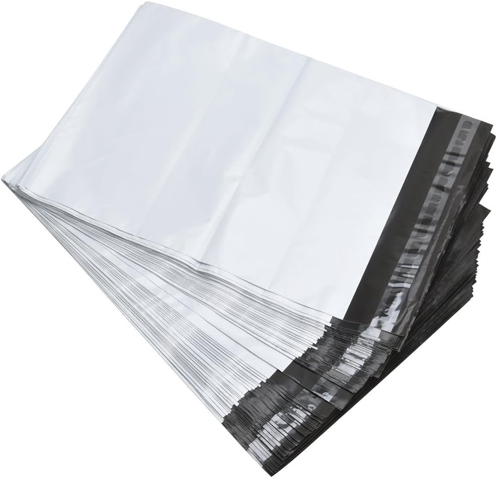 NefLaca White 3000 Pack 12x15.5 Inch Large Poly Mailers Self Seal ...