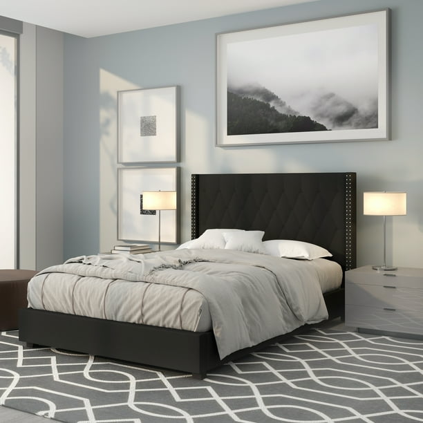 Flash Furniture Riverdale Full Size Tufted Upholstered Platform Bed in ...