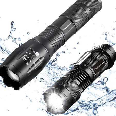 ALmi LED Tactical Flashlights Set- Super Bright 1200 Lumen Flashlight ...