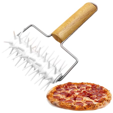 Coofit Pizza Docker Wooden Handle Creative Dough Docker Pastry Docker ...