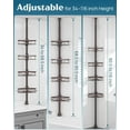 Rustproof Shower Corner Caddy Organizer for Bathroom, 4-Tier Adjustable ...