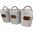 Copper Kitchen Inspired Home 3-Piece Canister Set Coffee Tea Sugar ...