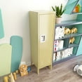Yellow Metal Locker In Industrial Style - Cabinet For Bedroom, Storage ...