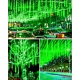 Meteor Shower Lights Outdoor Christmas Lights, 16 Inch 10 Tubes 360 ...