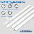Cable Covers for Cords on Wall-392.5in Wire Hider for TV on Wall, White ...