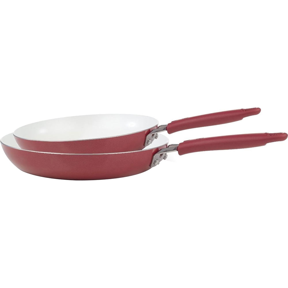 T-Fal Wearever Pure Living 8" and 10" Saute Fry Pan Combo, Ceramic ...