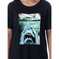 Jaws Womens' Film Movie Title Logo Distressed Nightgown Sleep Pajama ...