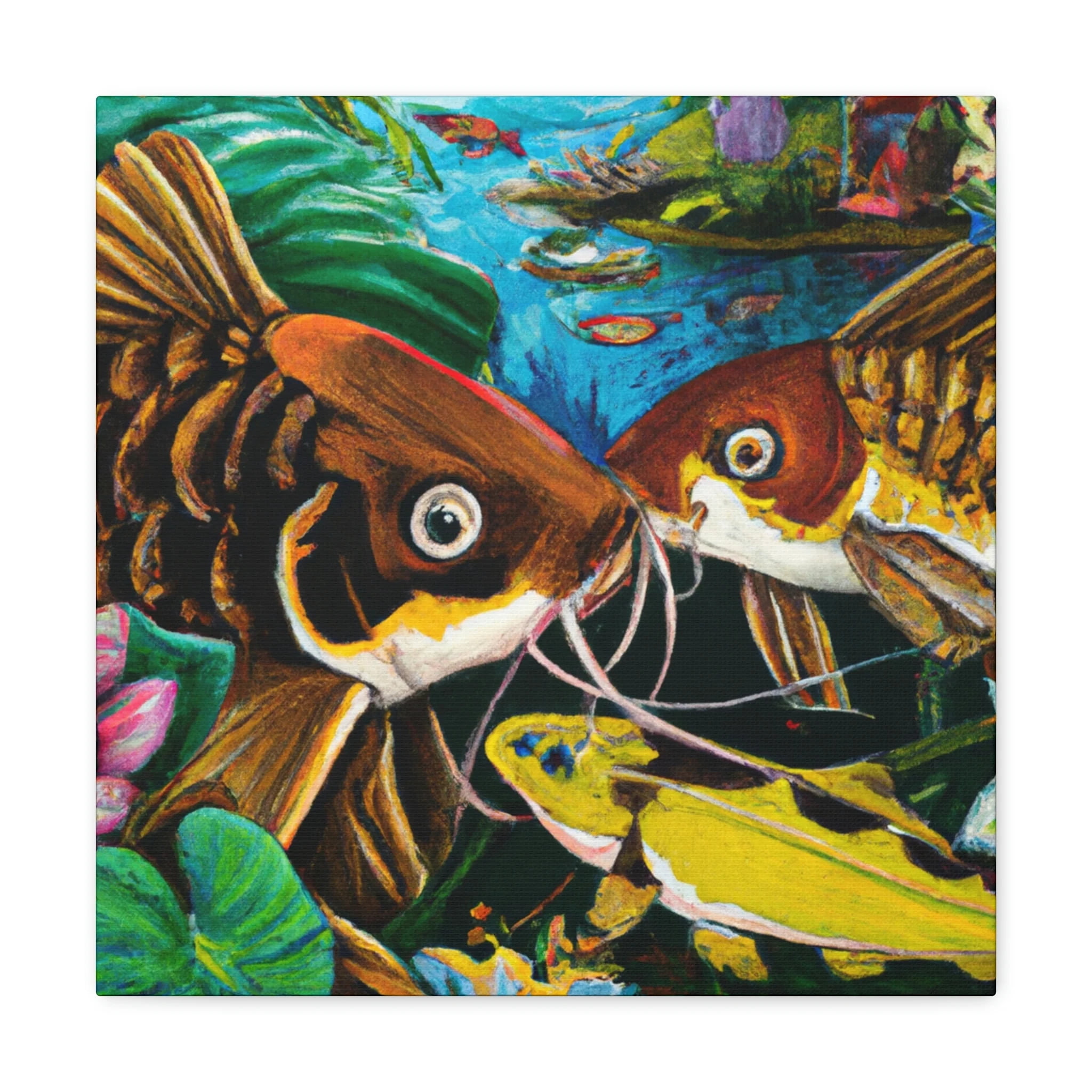 Catfish Underwater Kingdom - Canvas - Walmart.com