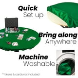 Feltectors Felt Tablecloth Oblong Poker Table Topper Oval Tables Cover ...