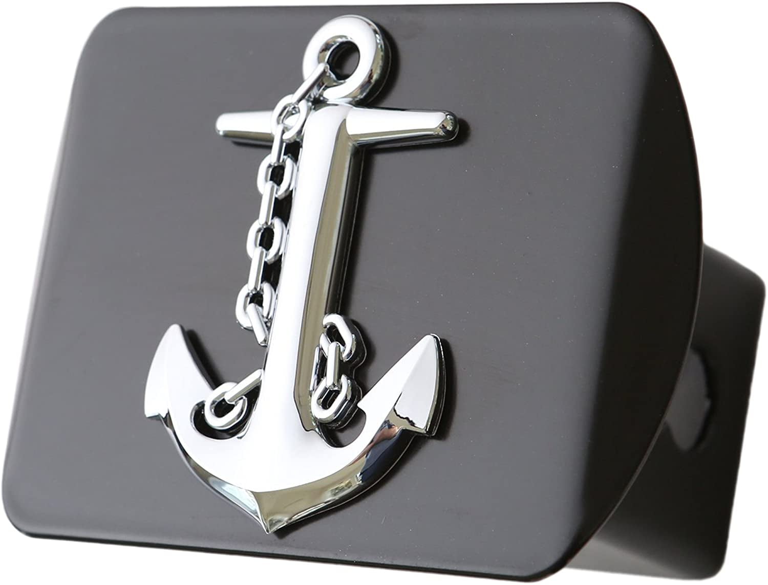 LFPartS Navy Ship Anchor 3D Chrome Emblem Metal Trailer Hitch Cover ...