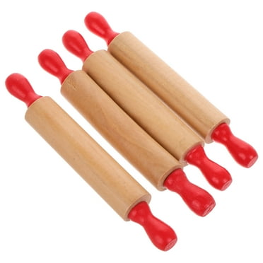Fyearfly 14 Inch Wooden Kids Rolling Pin for Baking, Cake Crafting ...
