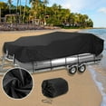 Autoez 21-24FT Heavy Duty Waterproof Pontoon Boat Cover with UV ...