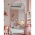 Antok Arched Full Length Floor Mirror 58"x18.1" Full Body Mirror with ...