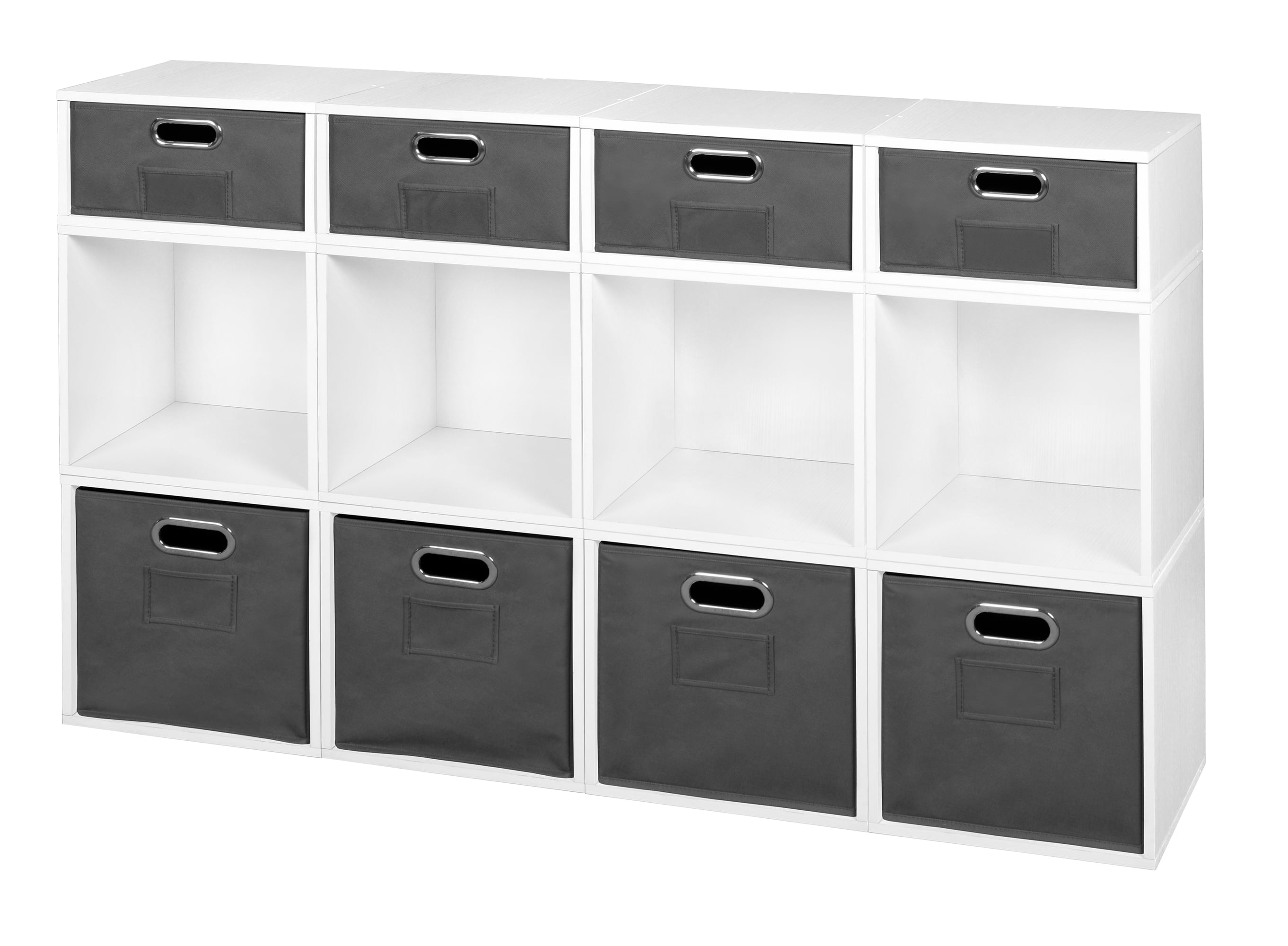 Niche Cubo Storage Set- 8 Full Cubes/4 Half Cubes with Foldable Storage ...