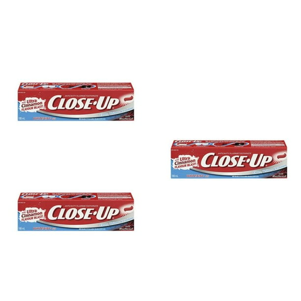CLOSE-UP Red Gel Toothpaste, 100 Milliliter (Pack of 3) - Walmart.ca