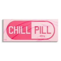 Stupell Industries Chill Pill Modern Casual Graphic Art Gallery Wrapped ...