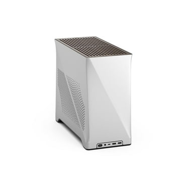 Fractal Design Ridge White Mini-ITX Slim SFF Console PC Case with PCIe ...