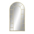 Free Shipping! DecMode 32" x 60" Gold Window Pane Inspired Wall Mirror ...