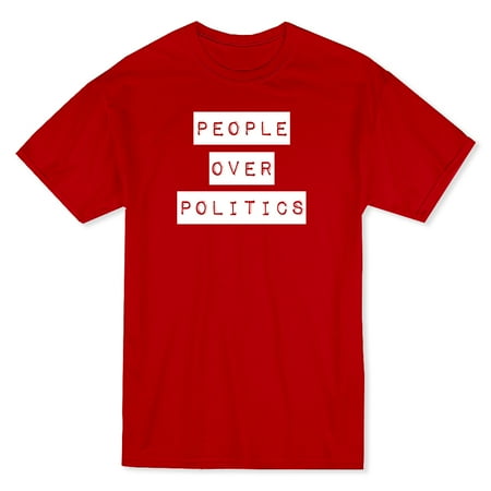 People Over Politics Men's Red T-shirt | Walmart Canada
