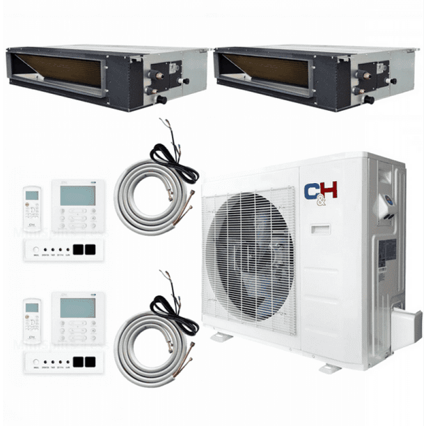 Cooper&Hunter 36,000 BTU Sophia series, Multi Zone 18K+18K Slim Duct ... Cooper&Hunter 36,000 BTU Sophia series, Multi Zone 18K+18K Slim Duct ...