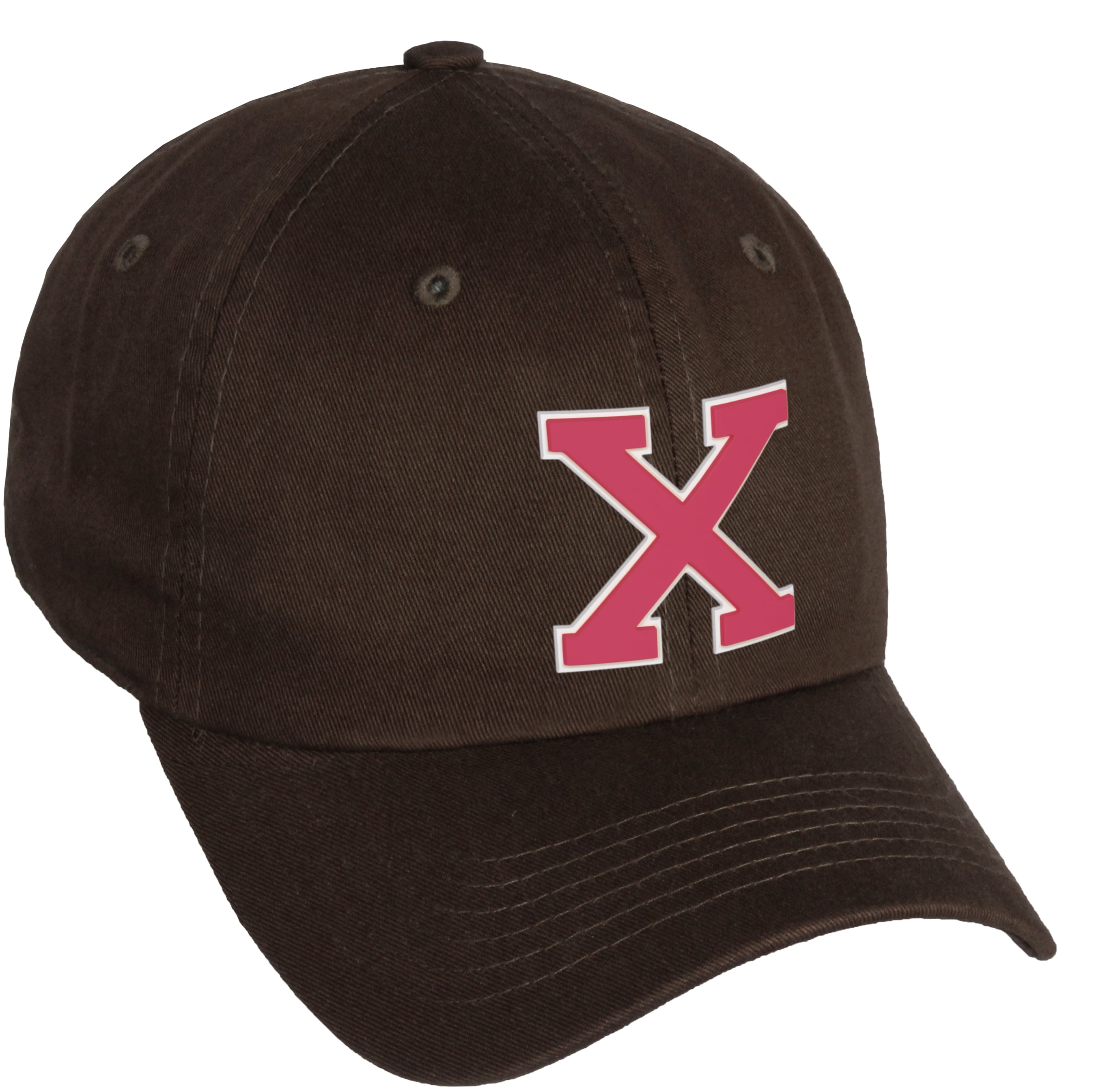 Daxton Classic 3D Varsity White Rose Initial Letters Baseball Dad Hat ...