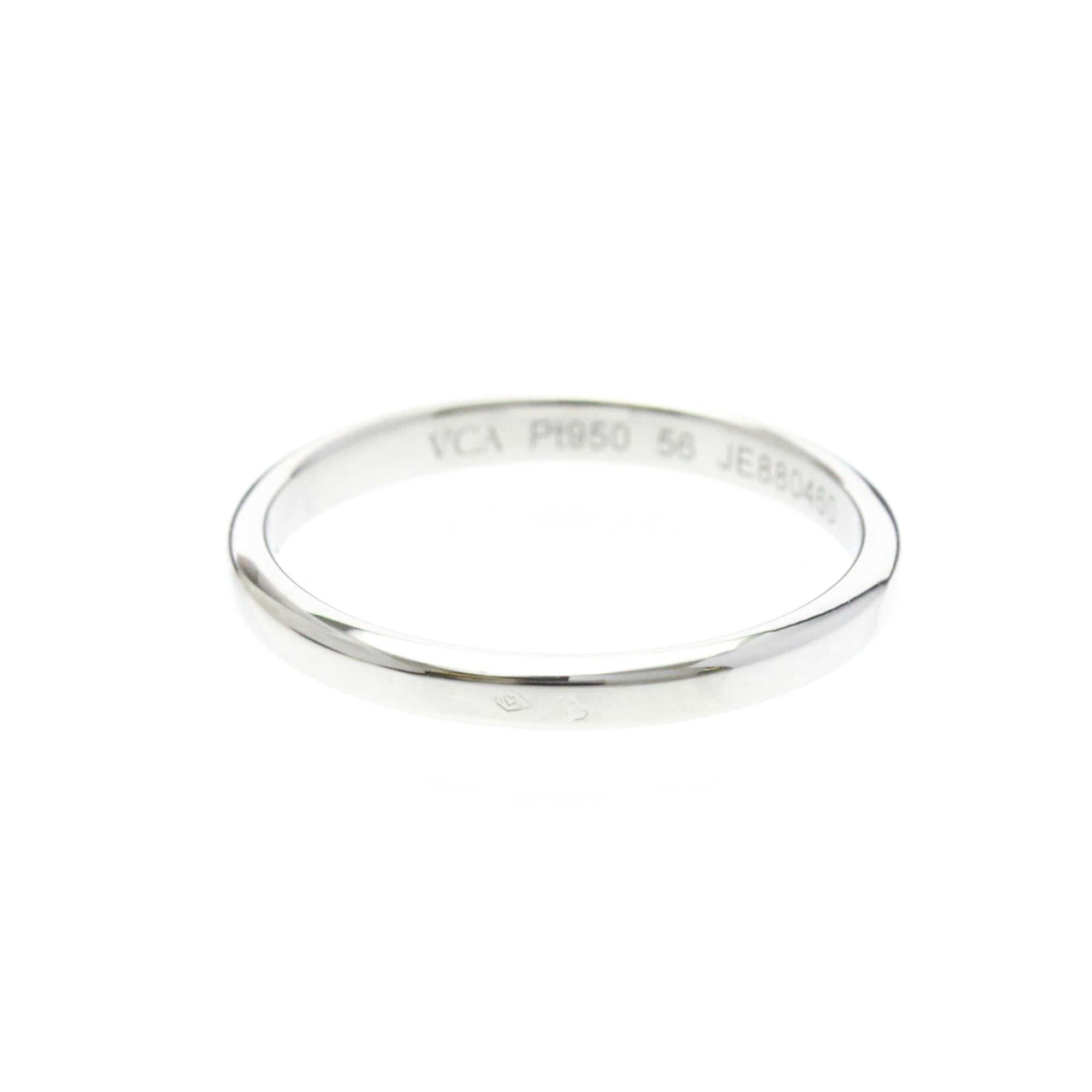 Pre-Owned Van Cleef & Arpels Tendremont Ring Platinum Fashion No Stone ...