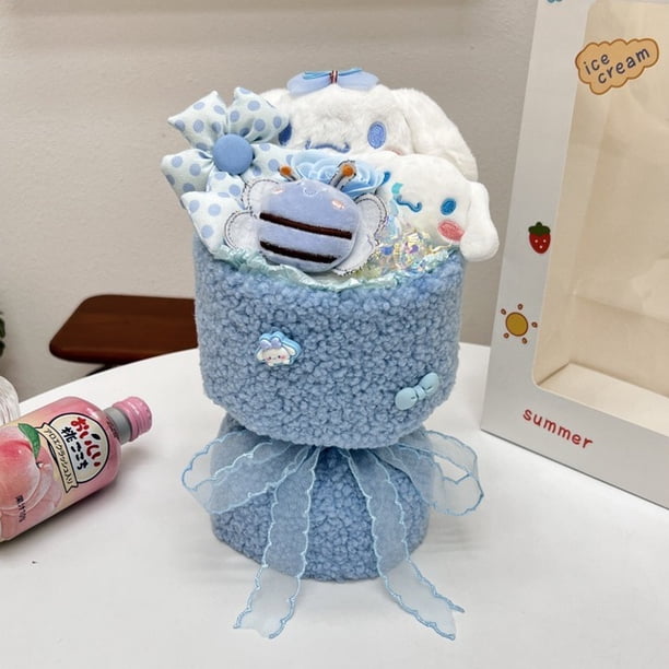 Cute Sanrio Bouquet Hello Kitty Plush Doll Flower Cartoon Cinnamoroll ...