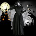 Pmvfhde Halloween Dresses For Women High Waist Lace Up Gothic Dresses