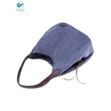 Deago Fashion Women's Triple Compartment Canvas Handbag with Handles ...