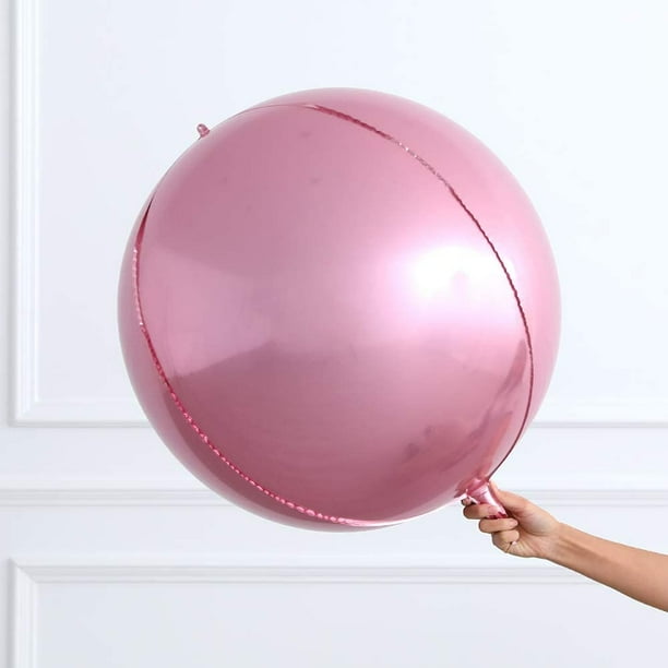 Silver 4D Foil Balloons 8 Count 7" Silver Large Sphere Mylar Balloons ...