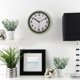 Mainstays Basic Indoor 8.78" Sage Analog Round Modern Wall Clock ...