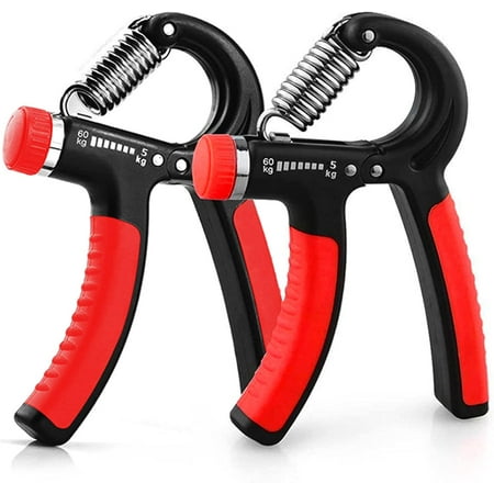 YDJKET 2 Pcs Hand Grip, 5-60kg Adjustable Grip Forearm Hand Wrist ...