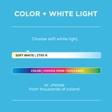 Merkury Innovations A21 Smart Color Light Bulb, 75W Equivalent ...