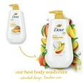 Dove Glowing Gentle Body Wash for Women All Skin Mango Almond Butter 30 ...