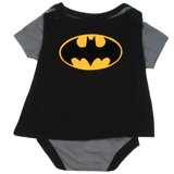 Batman Baby Boys' Short Sleeve Bodysuit with Cape - Walmart.com
