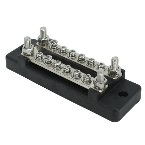 Power Distribution Block, With Cover 6 Terminal Distribution Stud ...