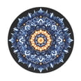 Bohemian Stained Glass Butterfly Round Tablecloth Waterproof Oil Proof ...