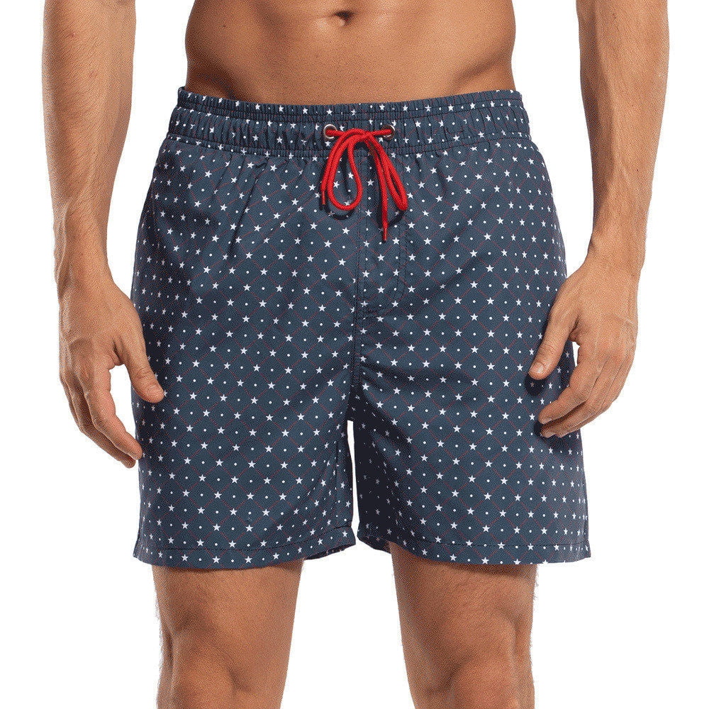 QPNGRP Men's beach trunks fast dry swim trunks swimsuit 7 inch UPF 50 ...