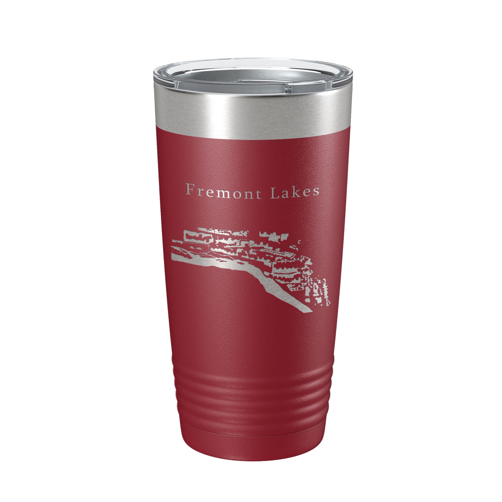 Fremont Lakes Map Tumbler Travel Mug Insulated Laser Engraved Coffee ...