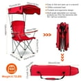 Beach Chair with Canopy Shade, iMounTEK Folding Canopy Camping Sports ...