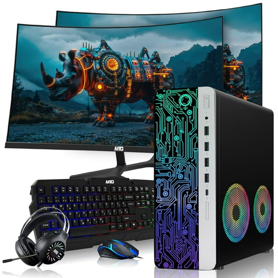 Restored HP Gaming PC Desktop Computer – AMD Pro A10-9700,RX 550 ...