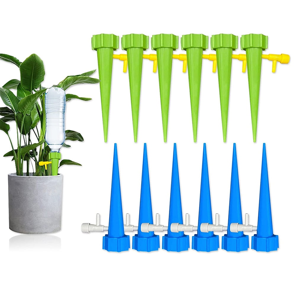 Self Watering Spikes - 12pcs Automatic Drip Irrigation Plant Waterer ...
